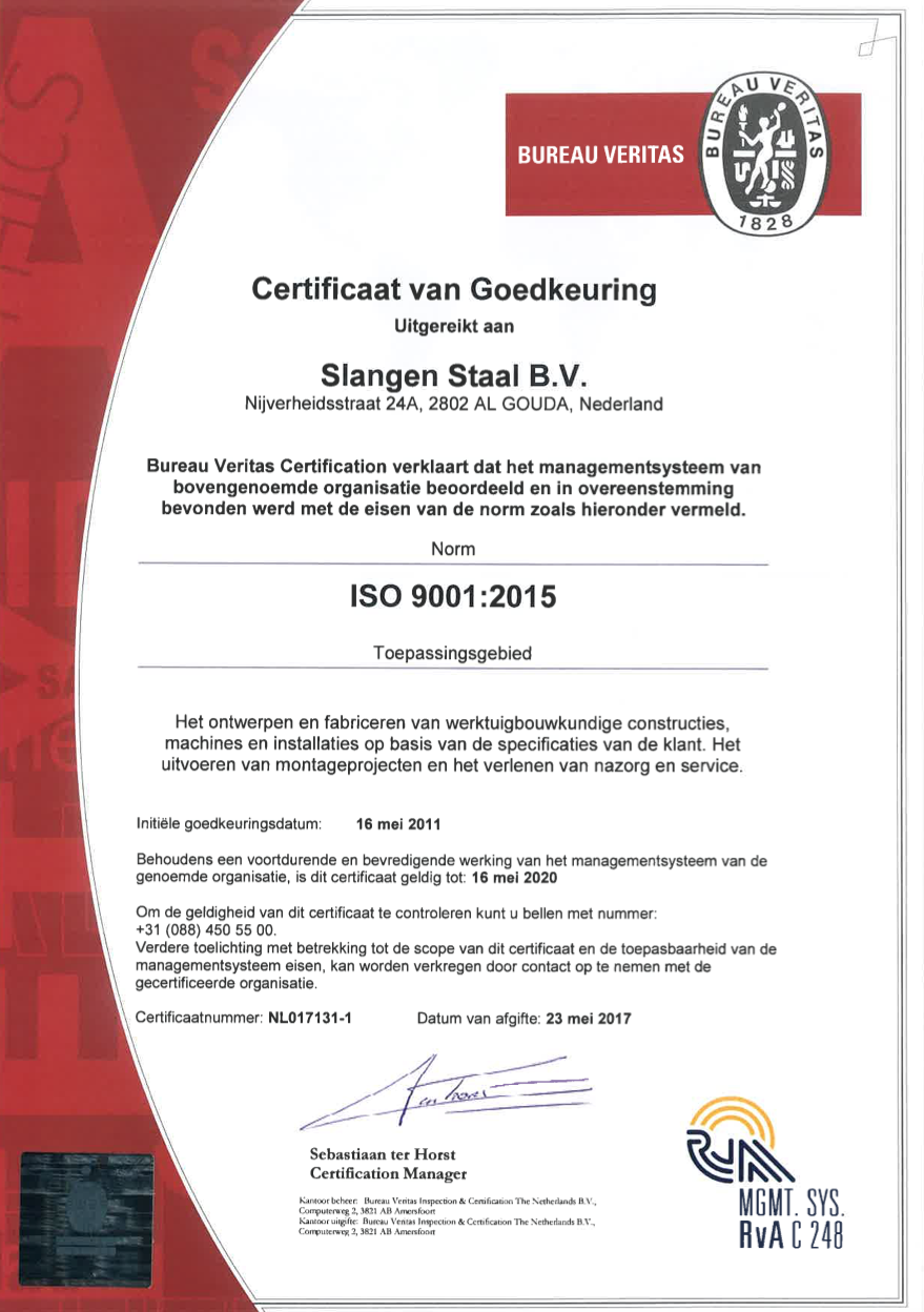slangenstaal-certificaat-iso9001 - Slangen Staal